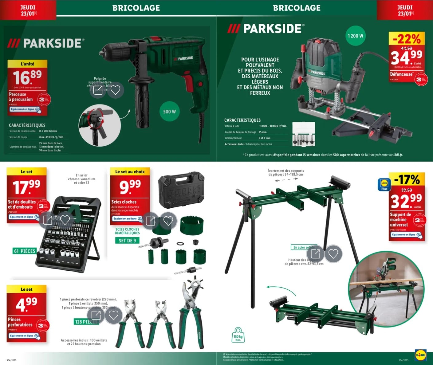 Lidl sort son arrivage Parkside gigantesque dès demain avec des promos ...