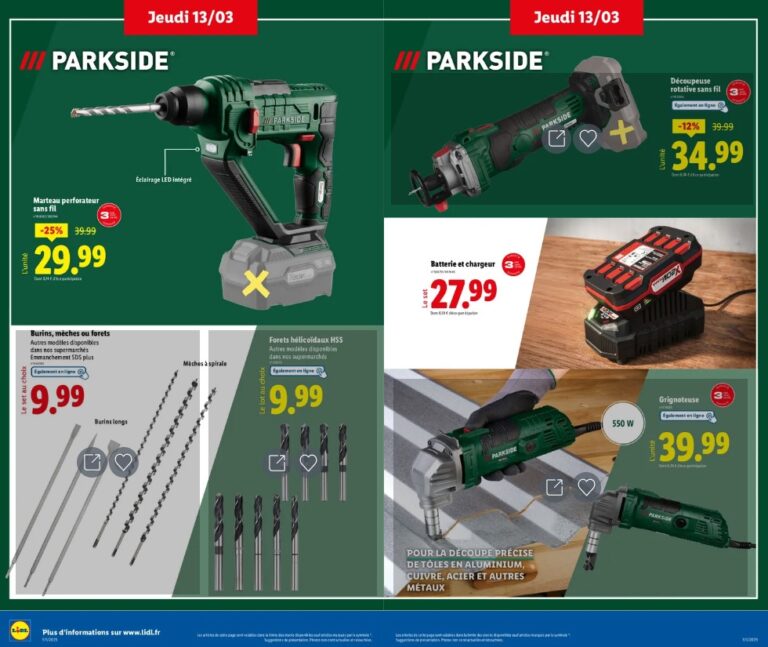 Lidl sort un arrivage Parkside de folie dès demain en magasin