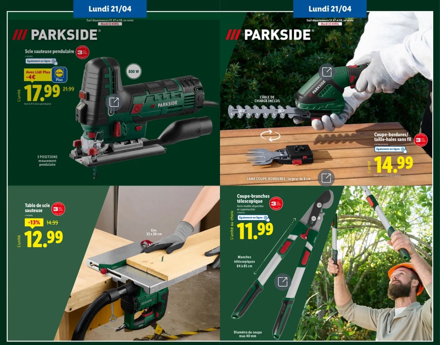 Lidl frappe fort dès lundi avec son arrivage Parkside : de l'outillage ...