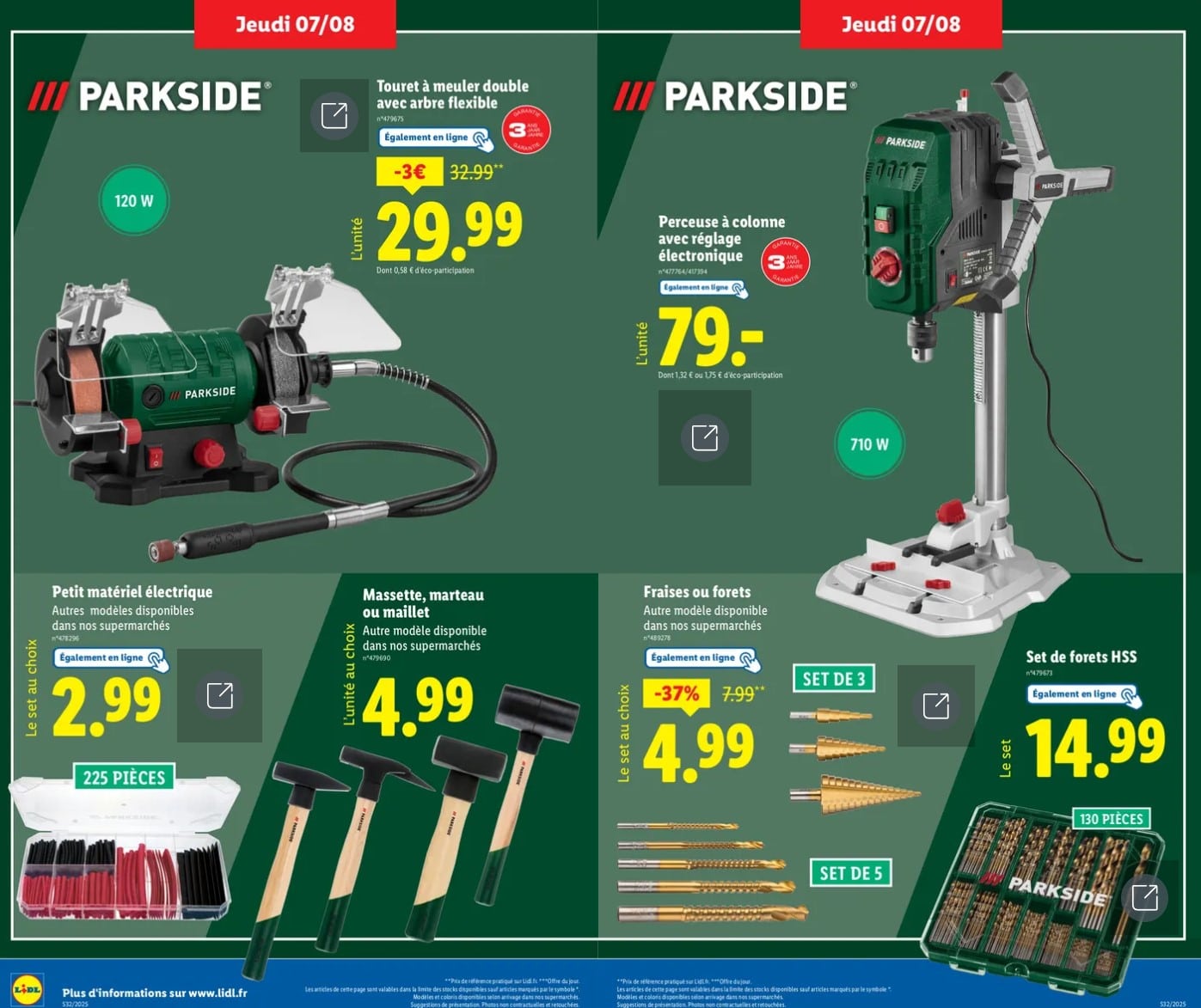 Lidl nous régale avec un arrivage Parkside incroyable pour ce début ...